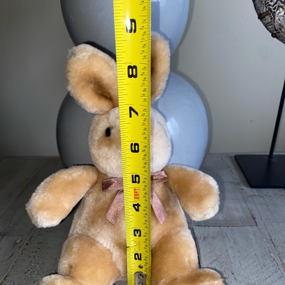 Commonwealth | Toys | Commonwealth Bunny Rabbit Plush Brown And Pink Ribbon Bow Soft Stuffed ...